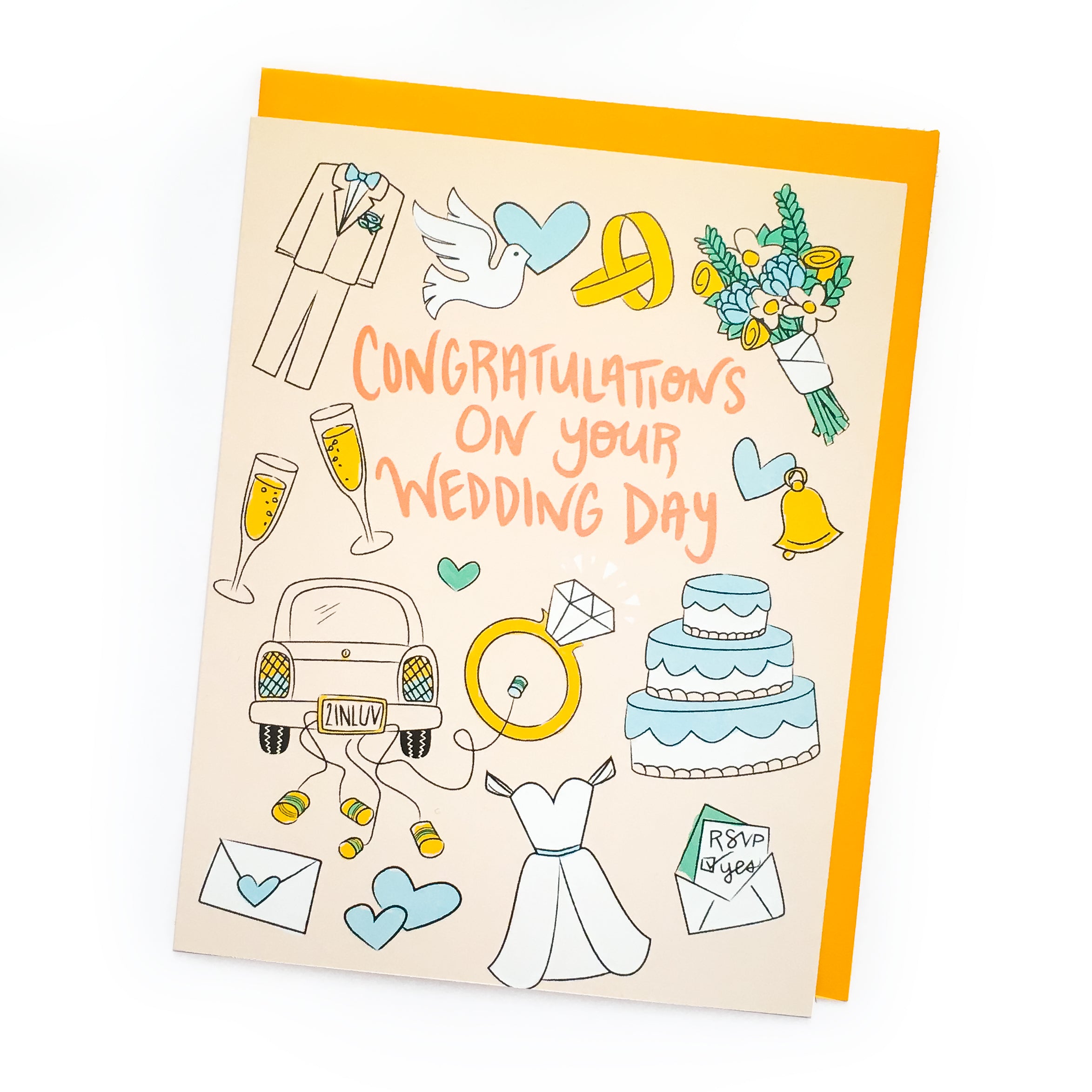 Congratulations on Your Wedding Day Card – Rhino Parade